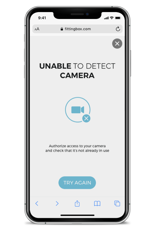 I have this error : “Unable to detect camera” I have this error : “Unable to detect camera”